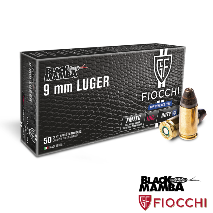 Stronghand | 9mm Luger Black Mamba 100gr Fiocchi